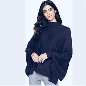 LA made | Tops | La Made Black Benz Poncho Oversized Medium Large ...